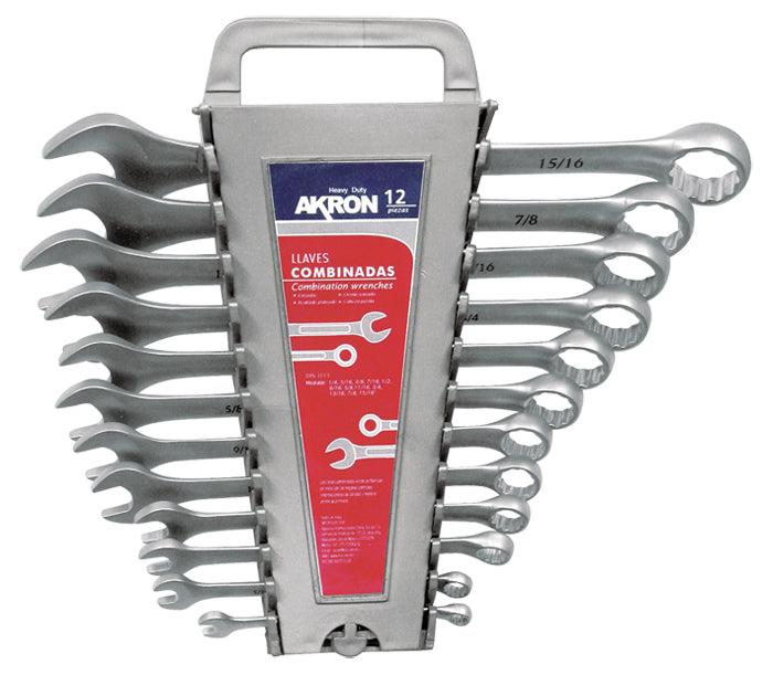 Juego de Llaves Combinadas - 9 Piezas/Estándar – Akron