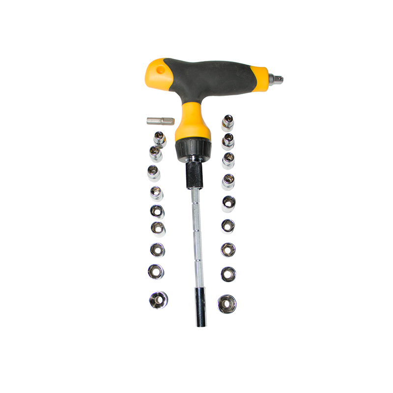 Kit de Rachet en T con Puntas y Dados, 44 pzs – Akron